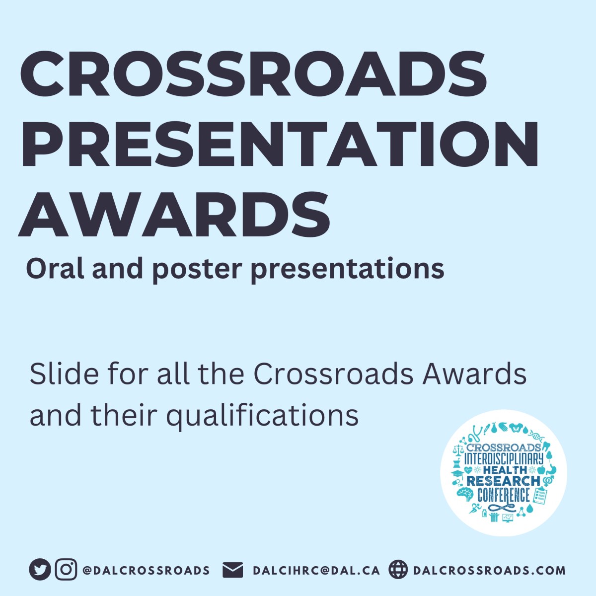 Presentation Awards – Crossroads Interdisciplinary Health Research ...